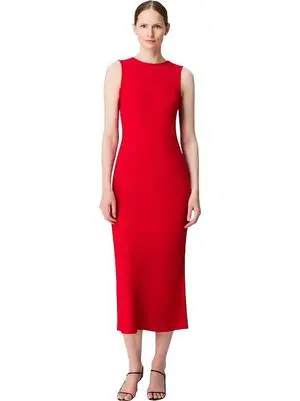 ANOTHER TOMORROW Cowl Back Sheath Dress