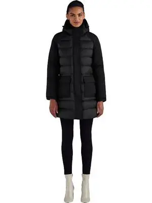 TRIPLE F.A.T. GOOSE Askya Two-tone Puffer Down Parka - Black