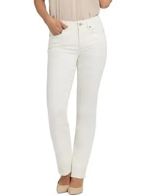 NYDJ Marilyn Straight Leg Jeans - Winter White