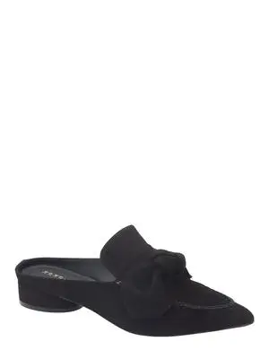 KOKO + PALENKI Piet Bow Mule - Black Suede
