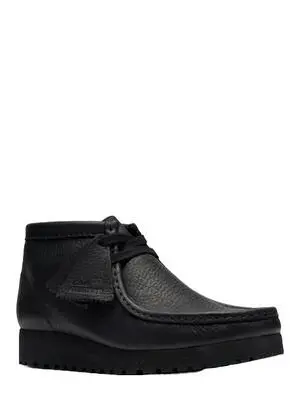 Clarks Wallabee Rb Boot - Black/black Lea