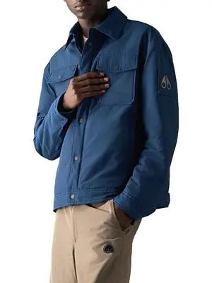 Moose Knuckles Jacque Bunny Water-resistant Faux-fur Lined Shirt Jacket - Nightfall