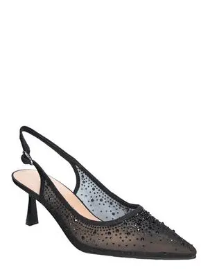 Chinese Laundry Slingback Mesh Pumps - Black