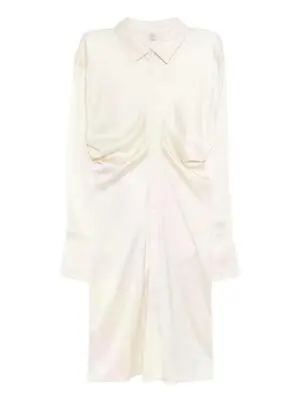 TOTEME Slouched Shirt Dress - Neutrals