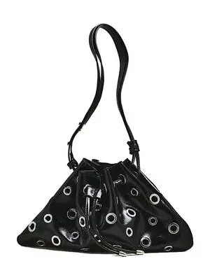 MELIE BIANCO Paloma Studded Satchel Black