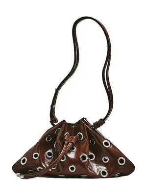 MELIE BIANCO Paloma Studded Satchel Brown