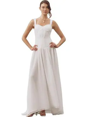 ELLIATT Emi Corset Maxi Dress - Ivory