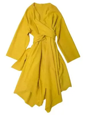 MULLER OF YOSHIOKUBO Asymmetric Wrap Dress - Yellow