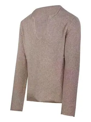 FABRIZIO DEL CARLO V-neck Sweater - Brown