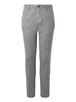 SLOWEAR Incotex Slim-leg Wool-blend Trousers - Gray
