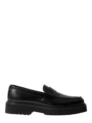VINNY'S VINNY's Peeters Glossed-Leather Loafers