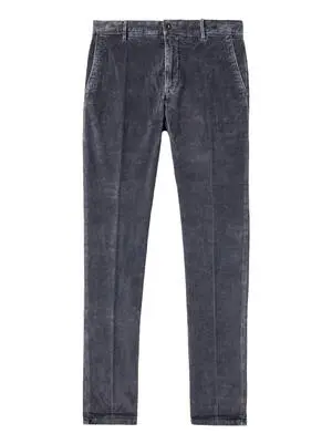 SLOWEAR Incotex Slim-fit Cotton-blend Corduroy Trousers - Gray