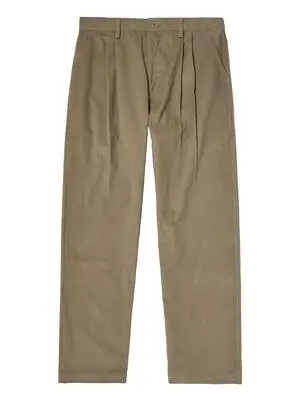 KARDO Antonio Straight-leg Cotton-corduroy Trousers - Neutrals