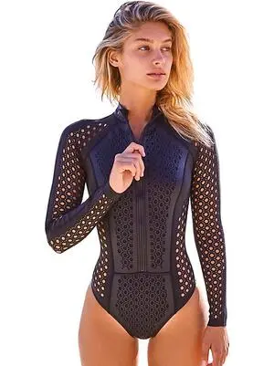 GIGI C Nicole One-piece Surf Suit - Black