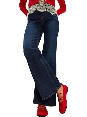 Camper Sella Lace-up Ballet Flats - Bright Red