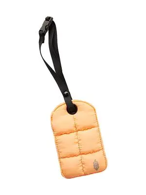Free People Quilted Luggage Tag - Neon Clementine