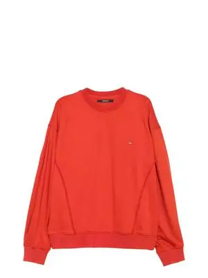 SONGZIO Knight-embroidered Sweatshirt - Orange