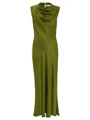 PHASE EIGHT Hallie Cowl-neck Midi Dress - Green