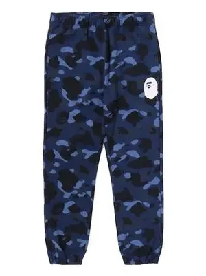 A BATHING APE Camo Sweat Pants - Blue