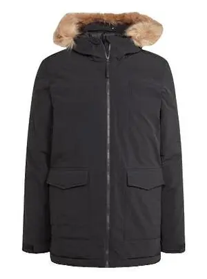 Adidas Hooded Fur Parka - Black