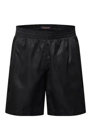 LOUIS VUITTON Damier Nylon Swim Shorts - Black