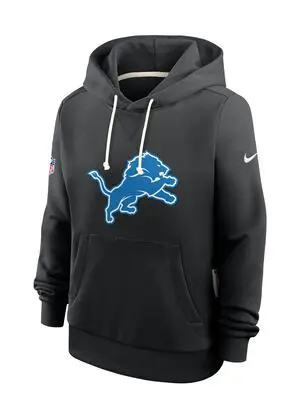 Nike Detroit Lions Alt Pack Dri-fit Nfl Pullover Hoodie - Black