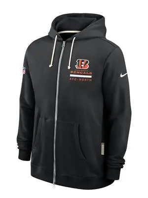 Nike Cincinnati Bengals Utility Player Sideline Nfl Full-zip Hoodie - Black
