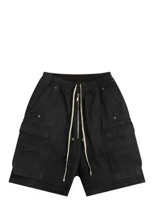 Rick Owens Cargobela Shorts - Black Wax