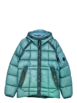 C.P. COMPANY Lens-detail Hooded Jacket - Blue