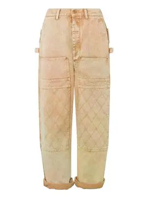 Moschino Quilted Trousers - Neutrals