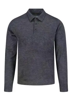 ZANONE Buttoned Polo Shirt Grey
