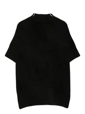 Patrizia Pepe Essential Knitted Top - Black