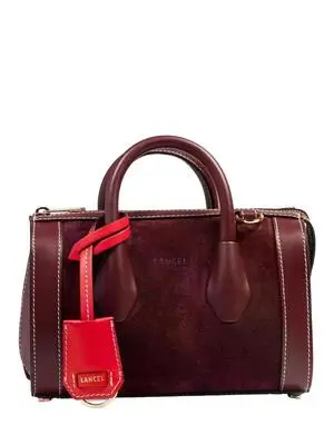 LANCEL Mini Suede Handbag - Red