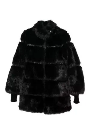 PATRIZIA PEPE Faux Fur Midi Jacket