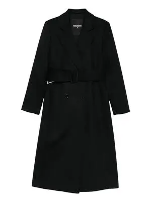 PATRIZIA PEPE Belted Single-Breasted Coat