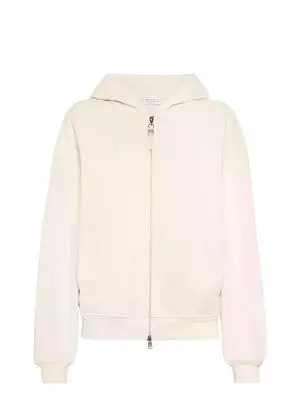 Brunello Cucinelli Zipped Hoodie - Neutrals