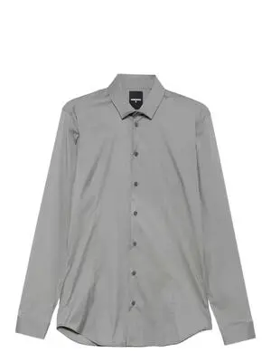 Patrizia Pepe Slim-fit Poplin Shirt - Grey