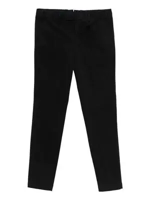 PT TORINO Cotton Straight-leg Trousers - Black