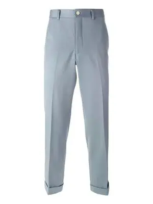 Comme Des Garçons Cropped Wool Trousers - Grey