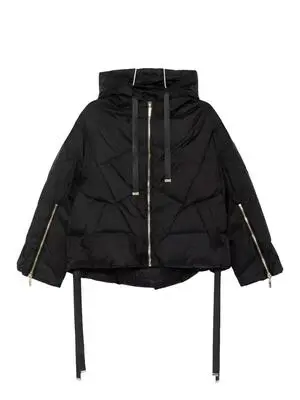 TWINSET Quilted Hooded Jacket