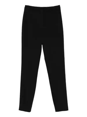 Patrizia Pepe Crepe Trousers - Black