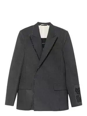 FEDERICO CINA Asymmetric Blazer - Grey