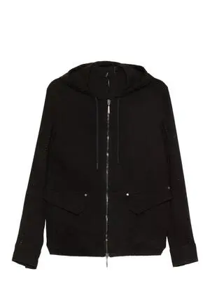 Masnada Zip-up Hooded Jacket - Black