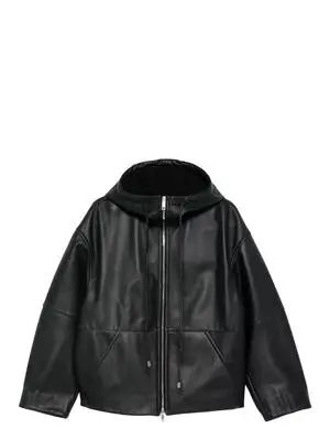 Sportmax Hooded Zip-up Jacket - Black
