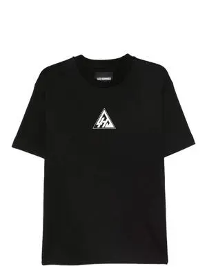 LES HOMMES Logo-print T-shirt - Black