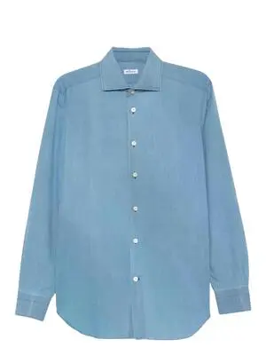 Kiton Buttoned Cotton Shirt - Blue