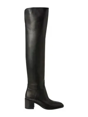 Ralph Lauren 55mm Barnet Leather Over-the-knee Boots - Black