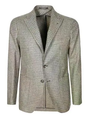 Tagliatore Houndstooth-pattern Blazer - Brown