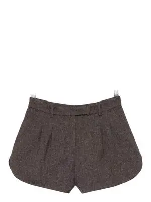 Patrizia Pepe Structured Balloon Shorts - Brown