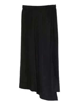 Christian Wijnants Asymmetric Midi Skirt - Black